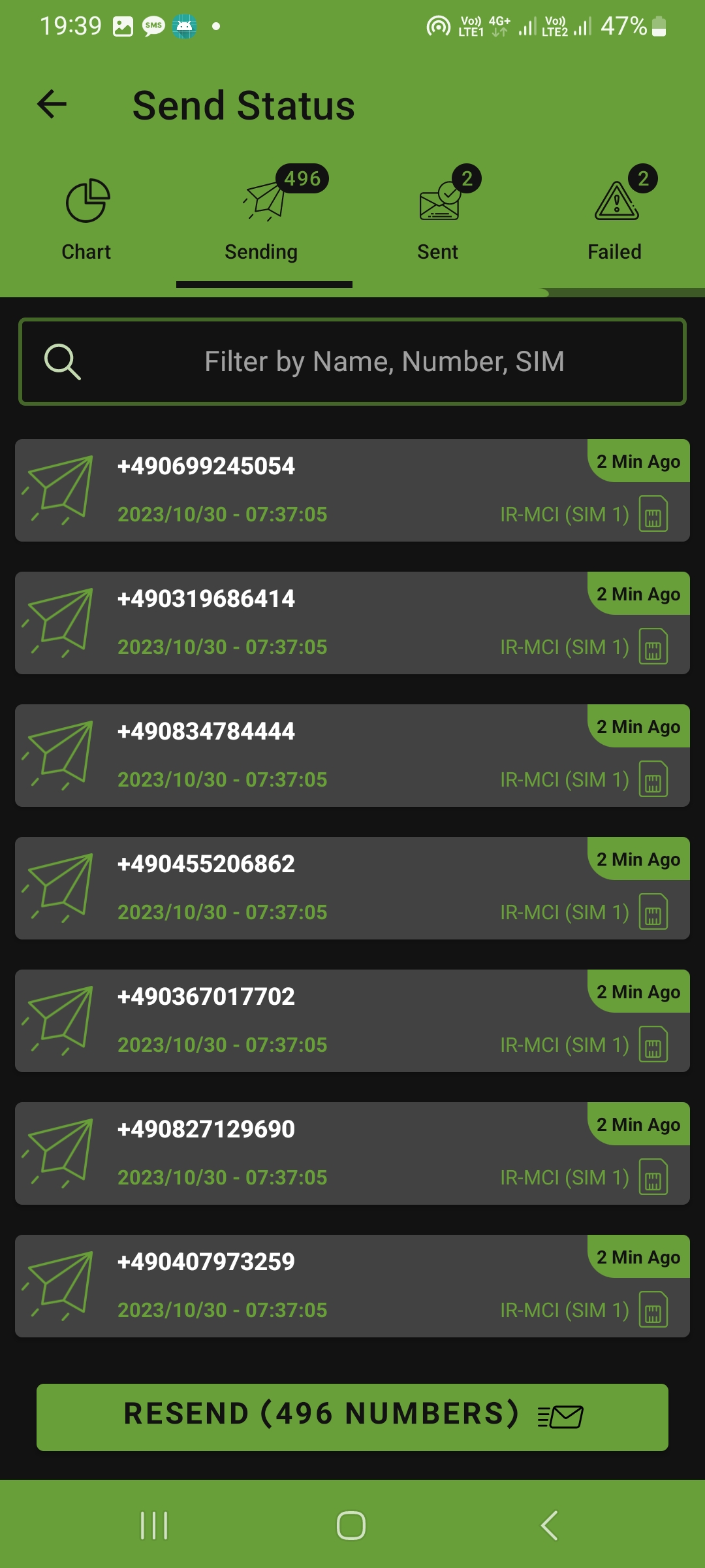 BSS Bulk sms sender (RedRadicalApp™)