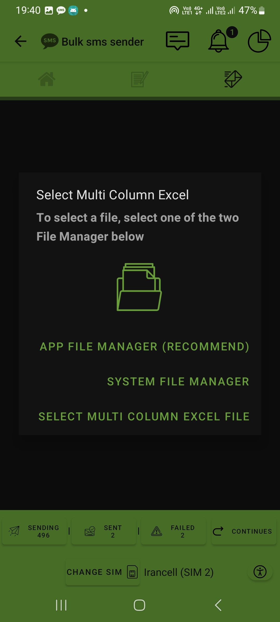 BSS Bulk sms sender (RedRadicalApp™)